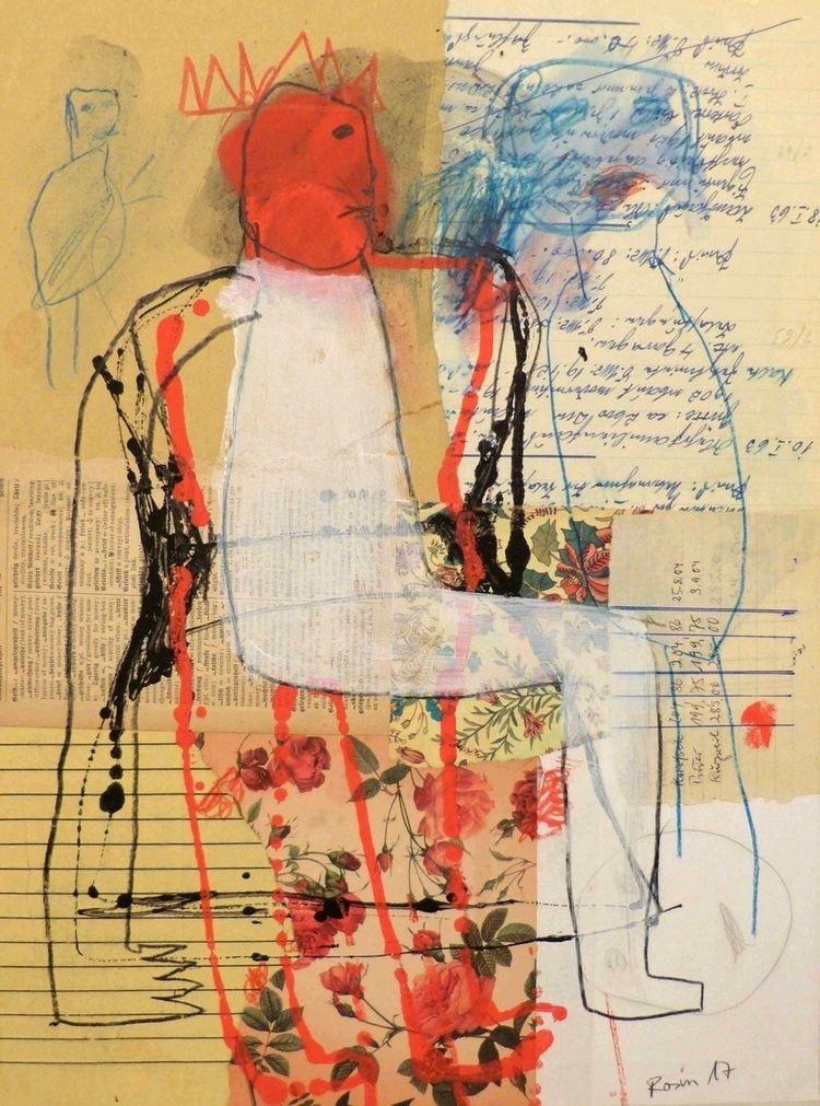 来自德国艺术家 Heidi Rosin 绘画作品~ -……__财经头条