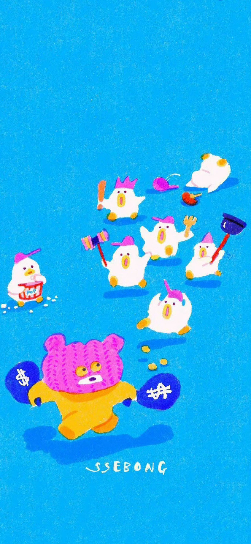 韩国插画师 Ssebong Kim 笔下的鸭！__财经头条