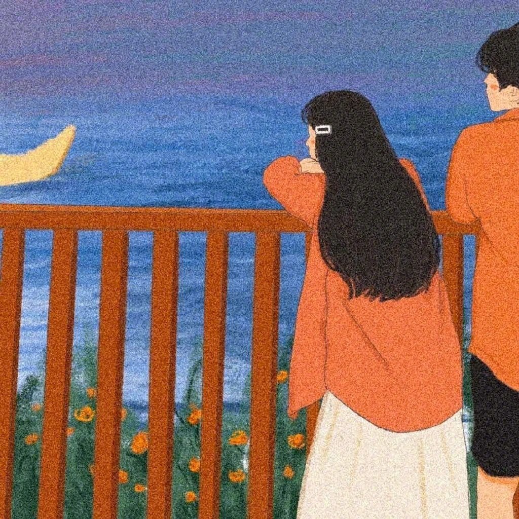 一组超甜超好看的情侣头像！ 画师：@夏十柒-