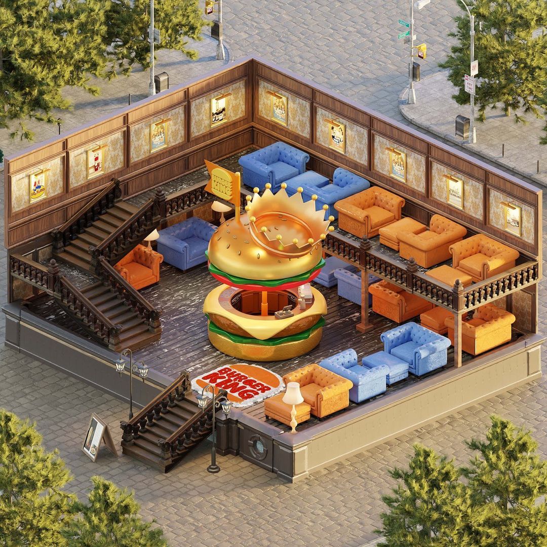 3D设计师Eslam Mhd的乌托邦街区越来越梦幻……