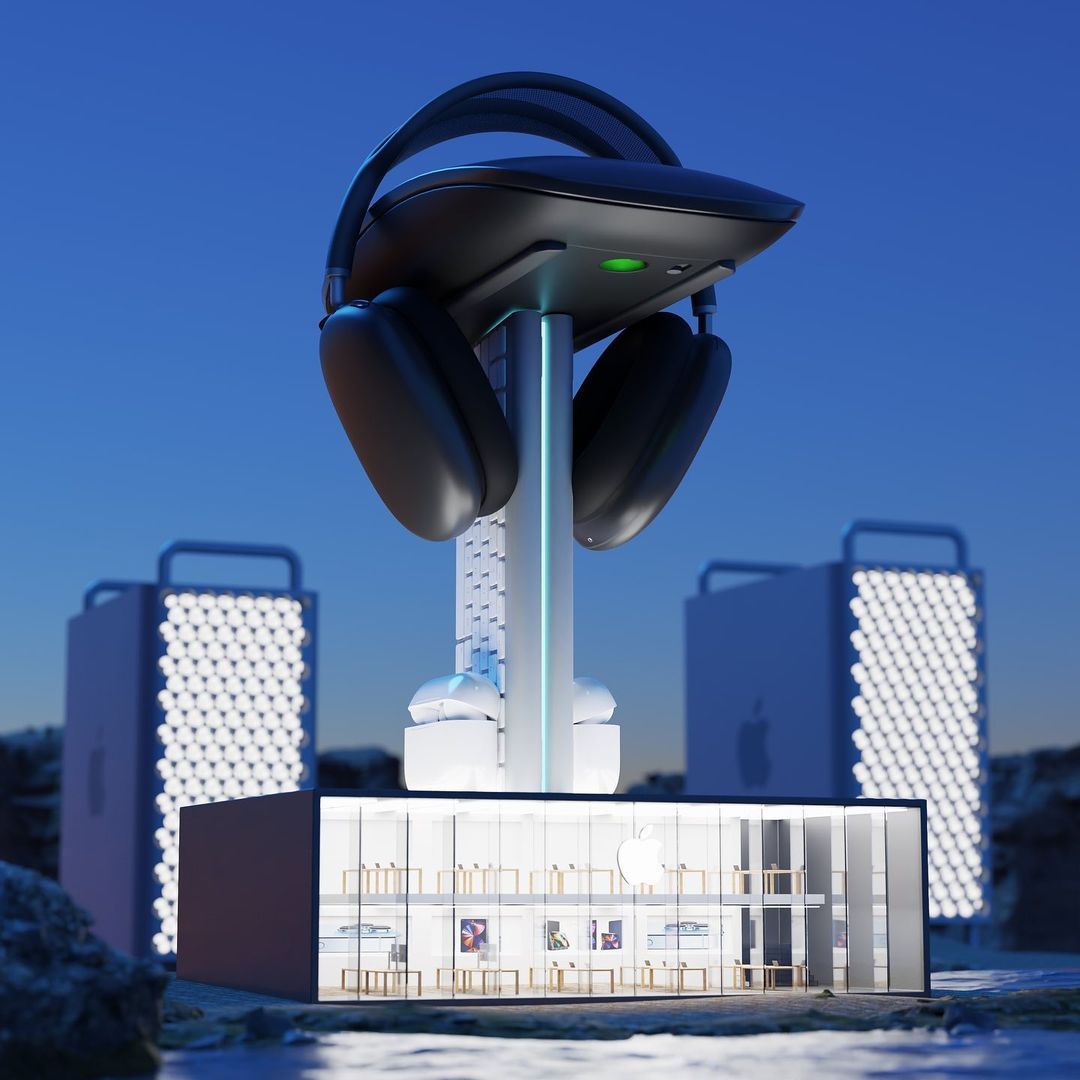 3D设计师Eslam Mhd的乌托邦街区越来越梦幻……