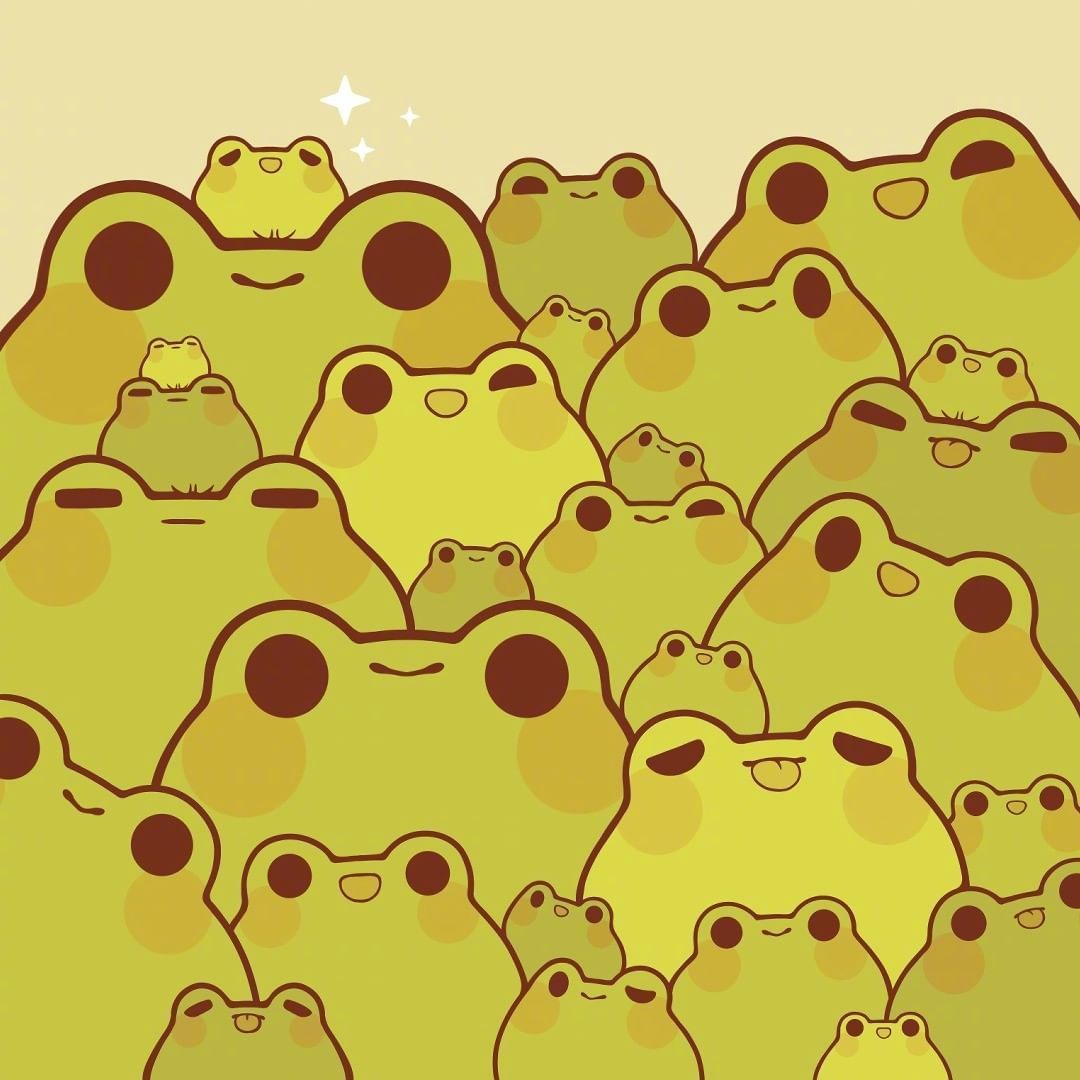 来自插画师 Rihn 笔下萌萌的蛙__财经头条
