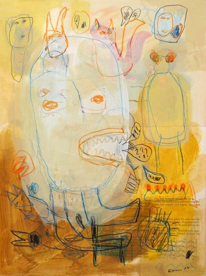 来自德国艺术家 Heidi Rosin 绘画作品~ -……__财经头条