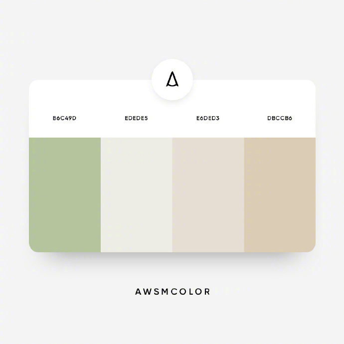 一组低饱和度的配色参考