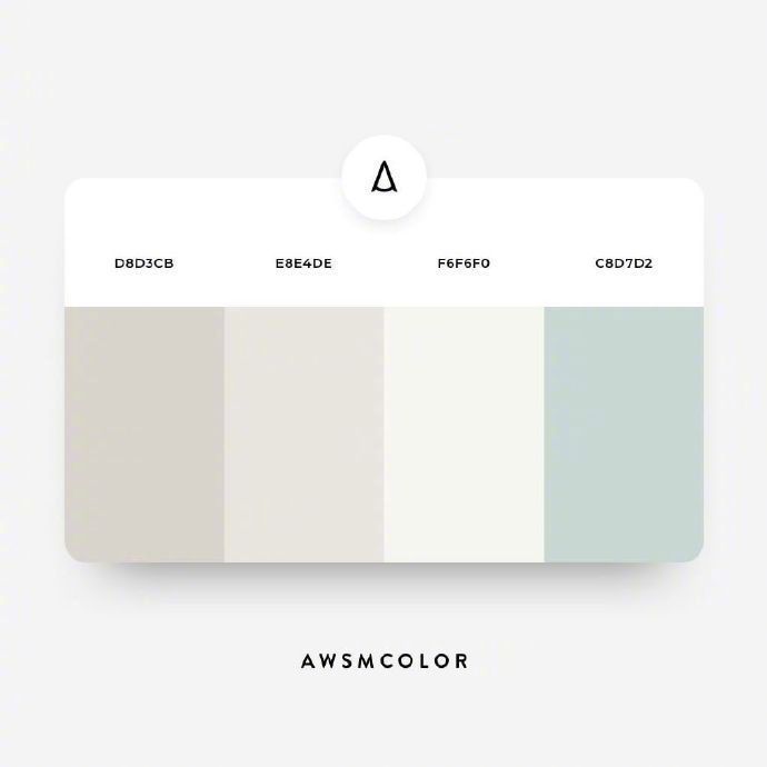 一组低饱和度的配色参考