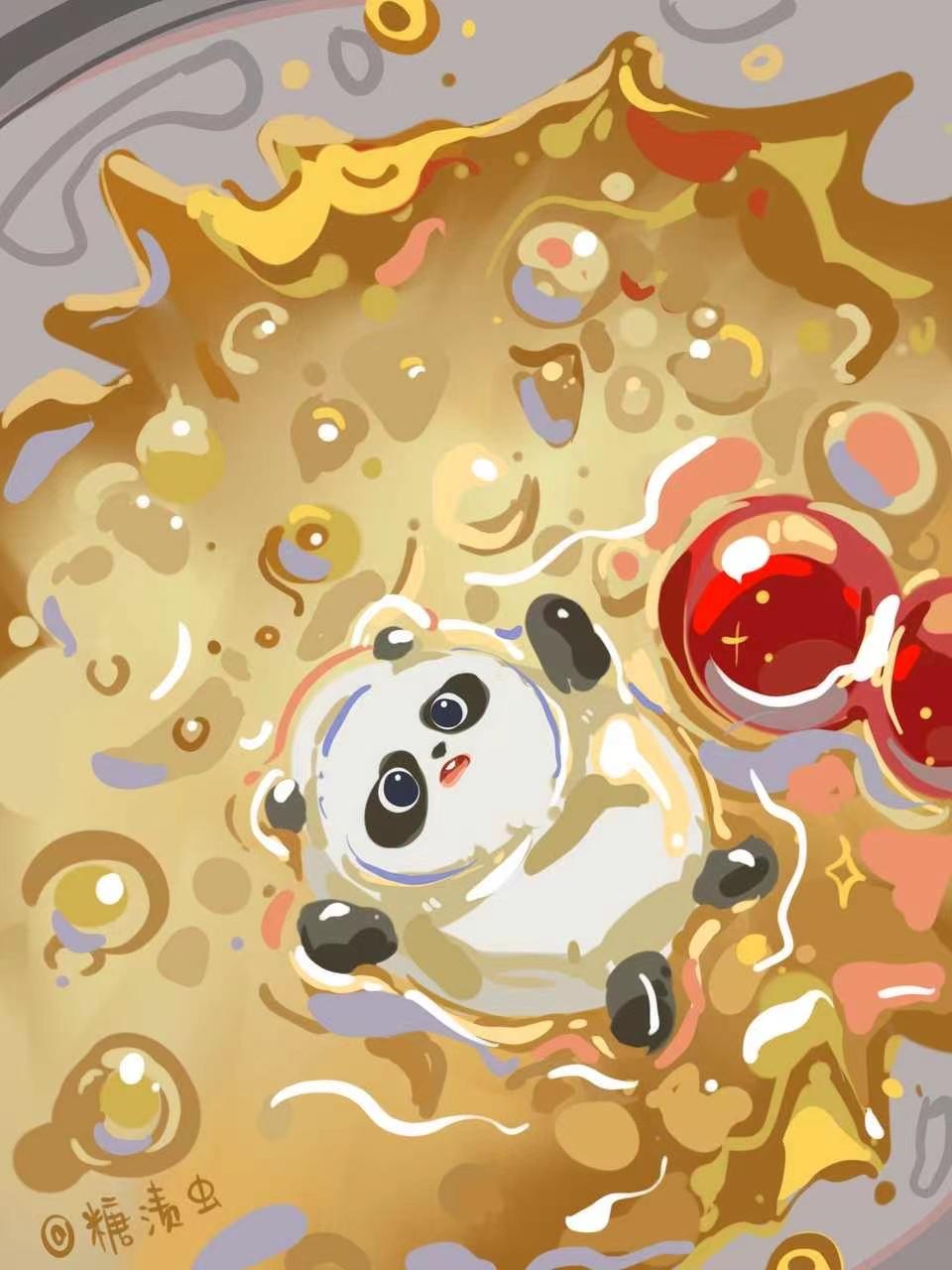 00后川美学生绘制漫画“揭秘”冰墩墩和雪容融如何诞生