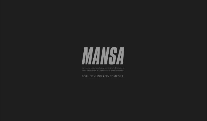 「MANSA」潮流个性服饰品牌视觉logo设计和VI设计