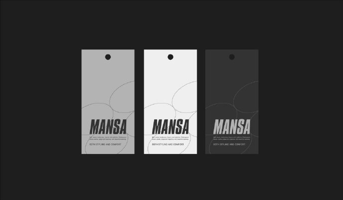 「MANSA」潮流个性服饰品牌视觉logo设计和VI设计