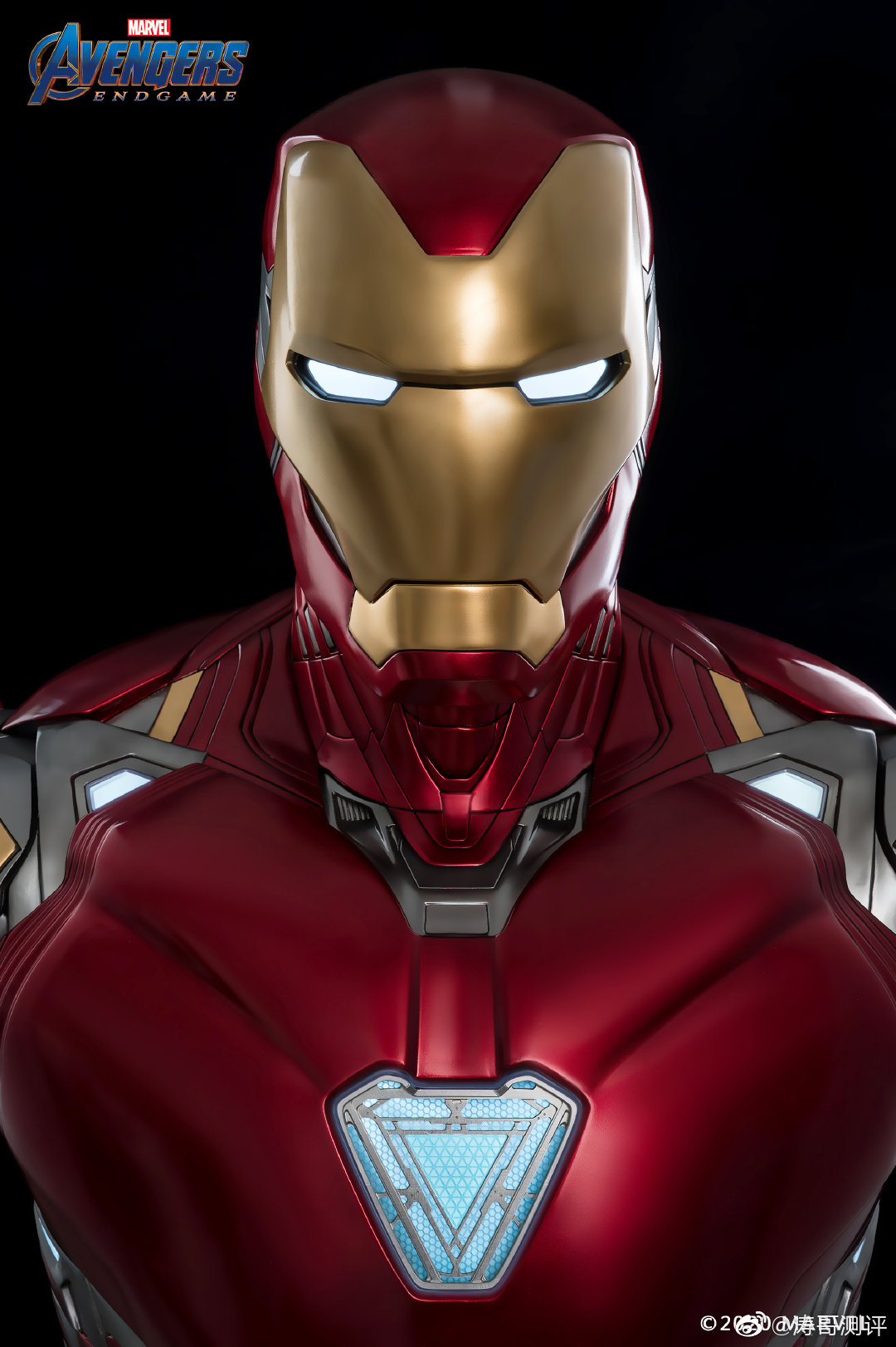 这款漫威正版授权的钢铁侠MK85半身像比例为1/1，全高78cm__财经头条
