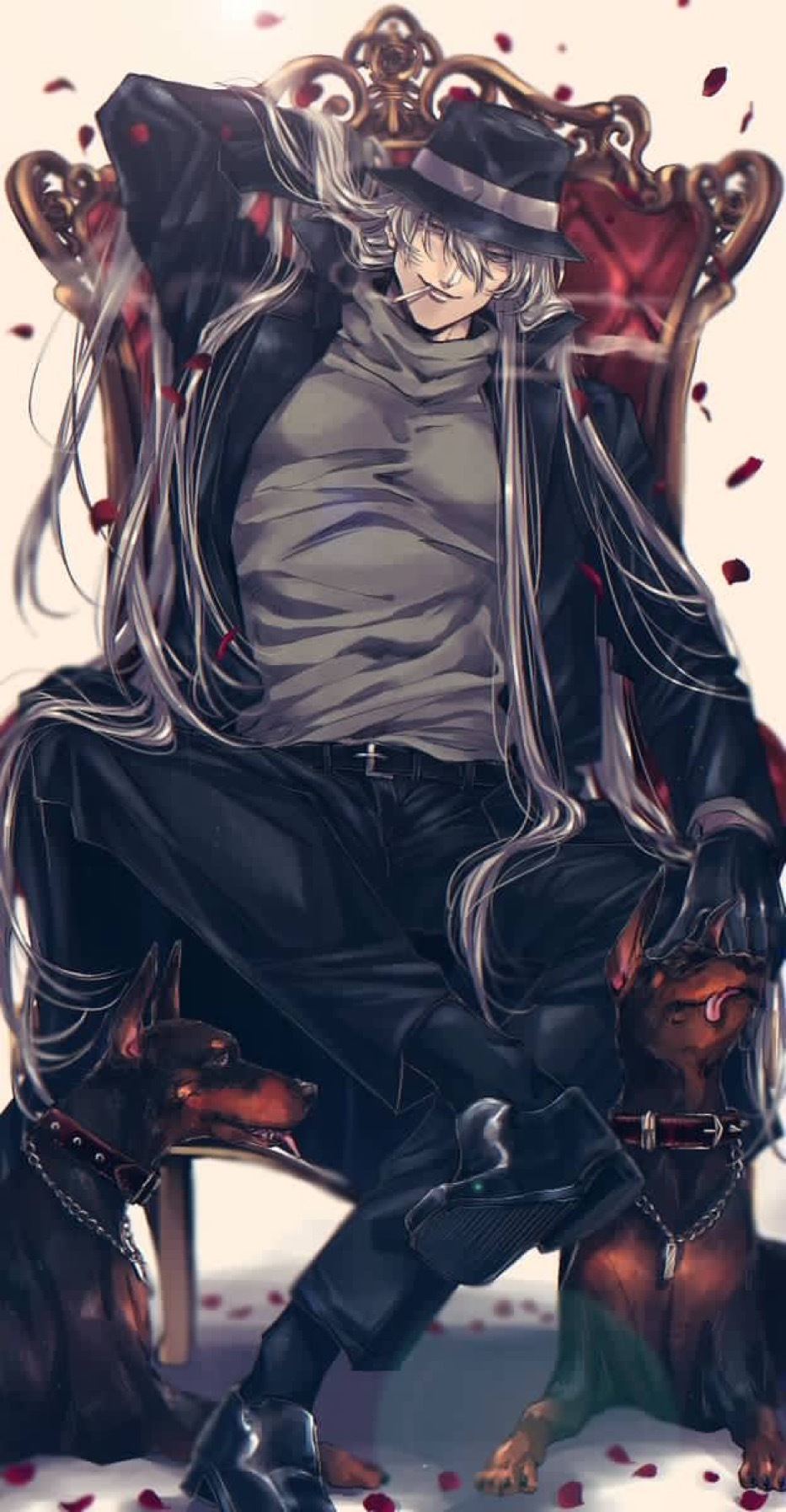 日本画师興路笔下的暴力cp赤井秀一 X 琴酒 太好磕啦twi kmk_oc