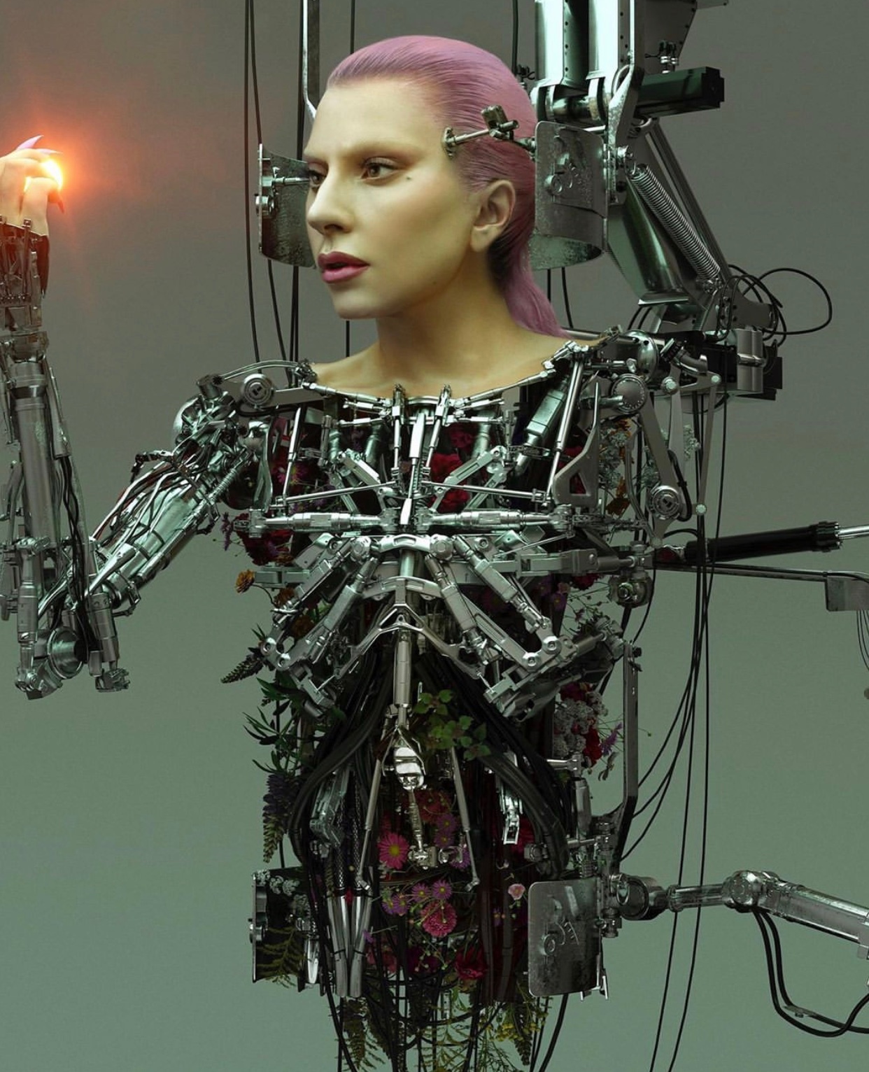 Lady Gaga 登上新一期《Paper》杂志封面，非常有科幻感！