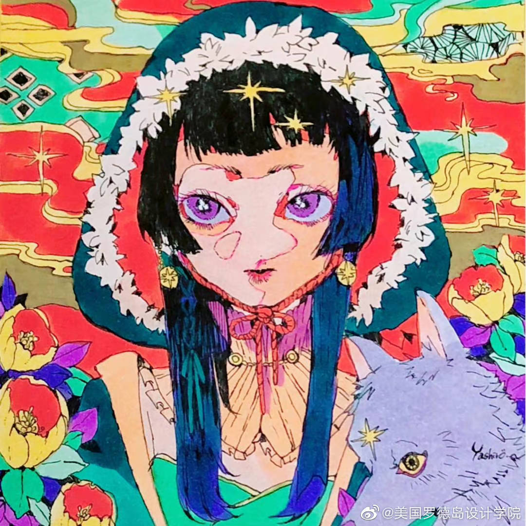 Nanaco Yashiro复古风格插画作品 作品以女性作为绘画创作主角……__财经头条