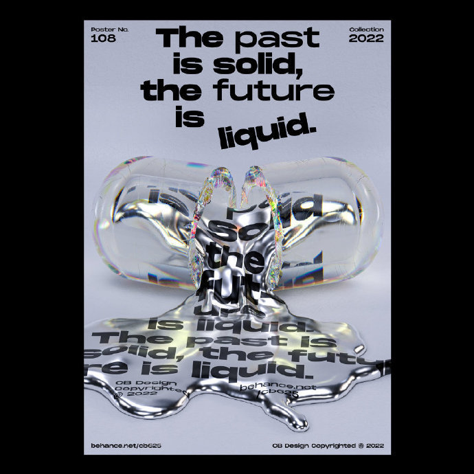 C4D 海报设计，来自设计师 Jackie Price__财经头条