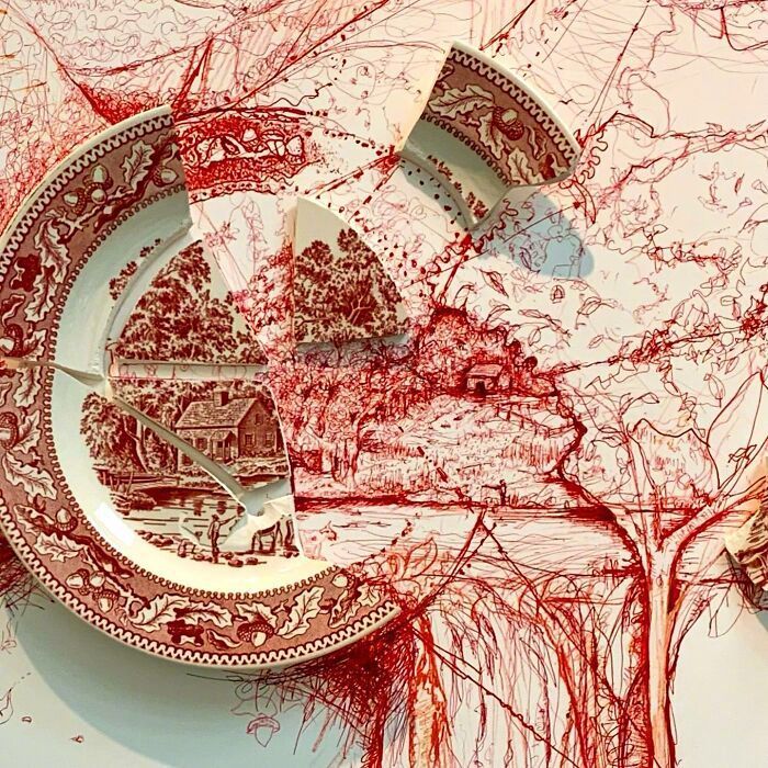 来自艺术家 Rob Strati 笔下的盘子，绝美！__财经头条