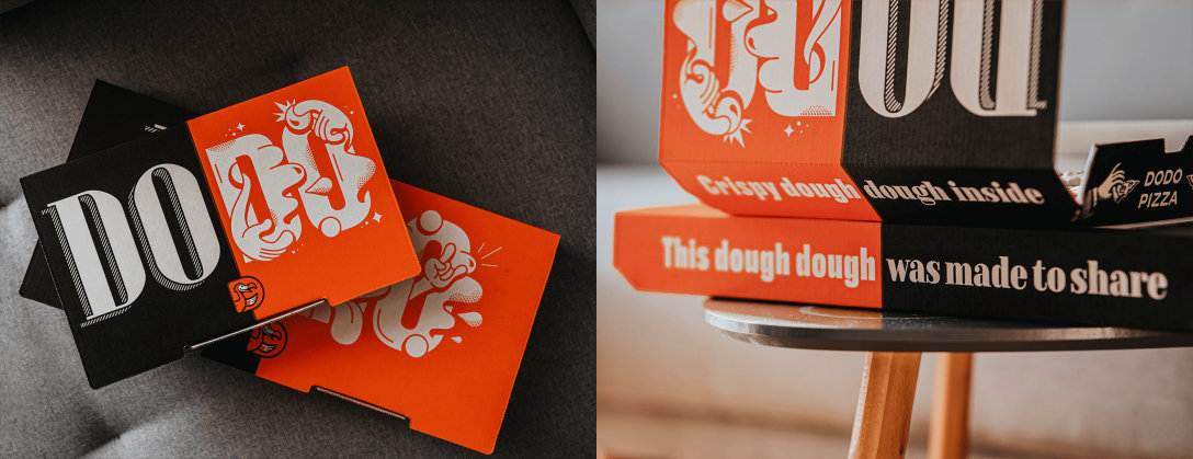 DODO Pizza UK Branding 品牌形象视觉logo设计和VI设计