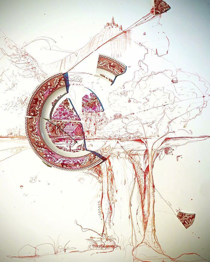 来自艺术家 Rob Strati 笔下的盘子，绝美！__财经头条