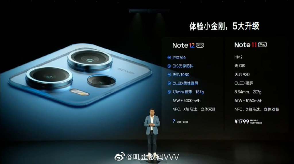 卷！红米Note12Pro对比Note11Pro升级了哪里？看完对比再买__财经头条
