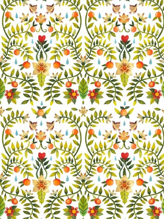 Aitch设计的创意唯美Patterns插画图案