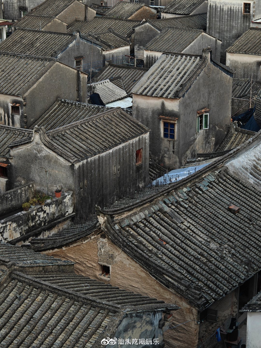 用手机长焦看潮汕老厝建筑群貌__财经头条