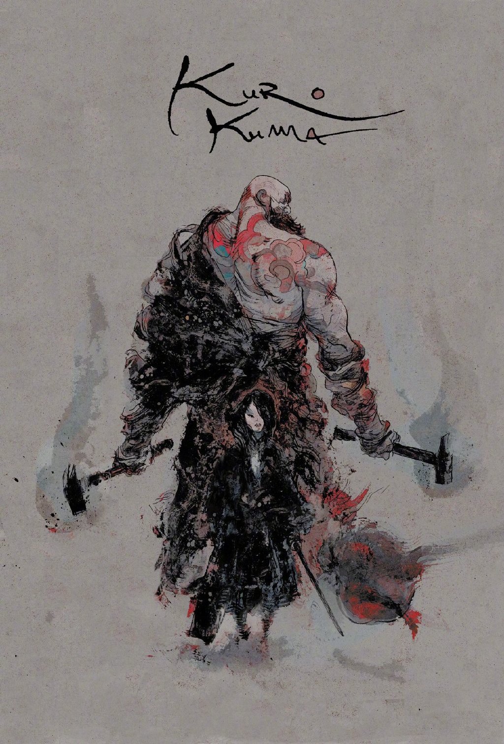 插画家 Nicolas Nemiri 的绘画作品，线条的质感太棒了！