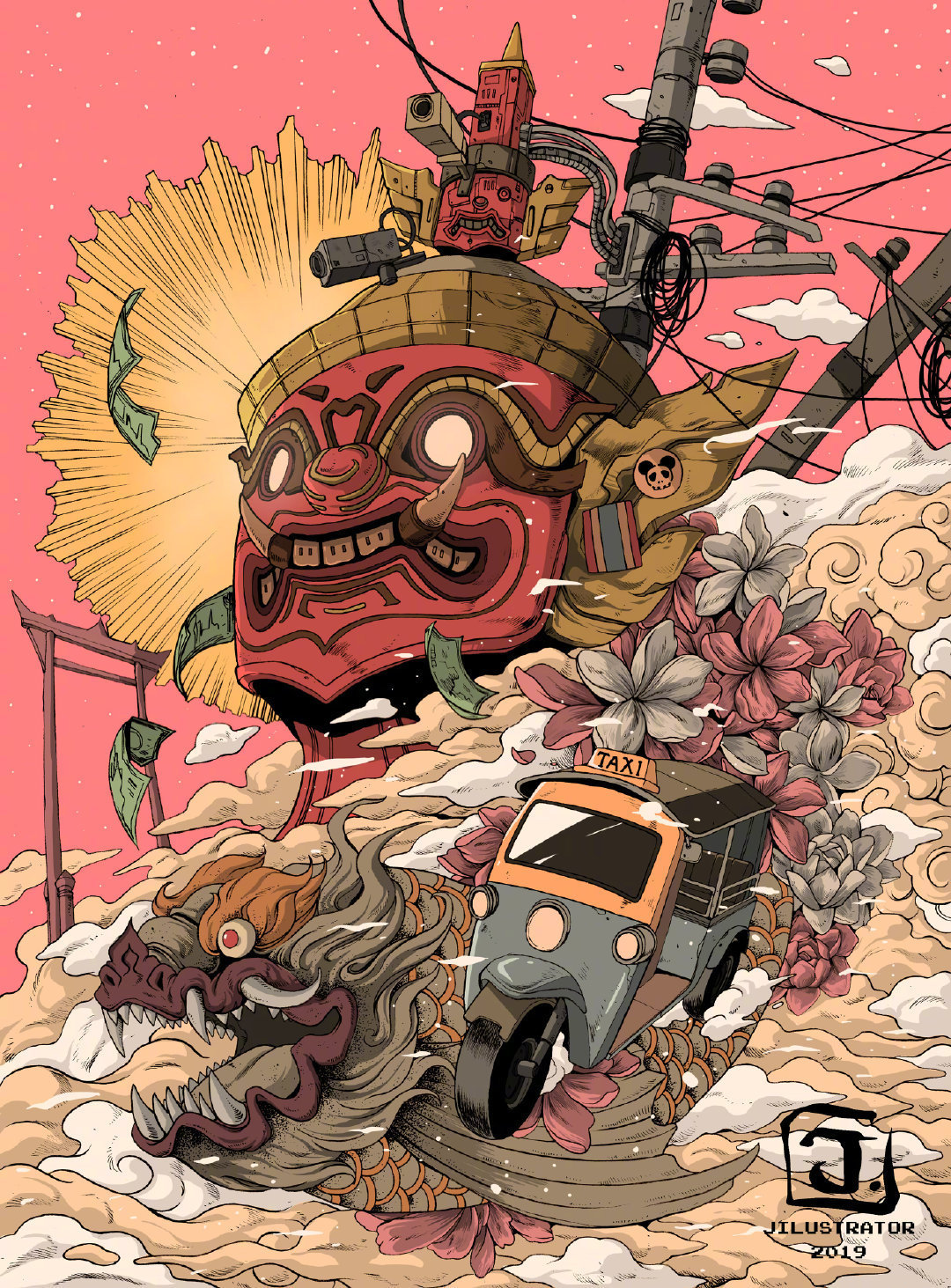 泰国插画师 Jeff Aphisit 作品