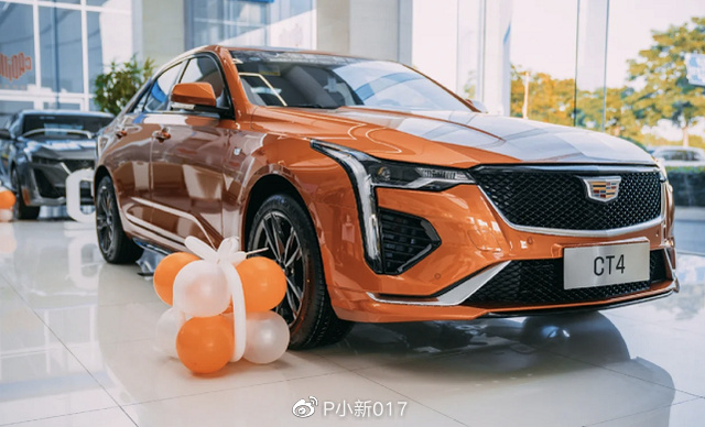 新增勒芒橙配色，2023款凯迪拉克CT4到店，纵置1.5T加持，还配8AT