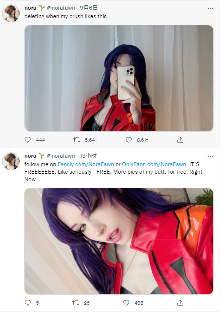 推特主norafawn（nora） 分享的葛城美里COS妆__财经头条