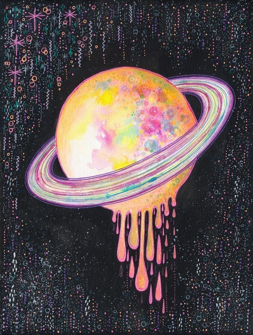 嗨翻整个宇宙 by插画师 Asja Boros