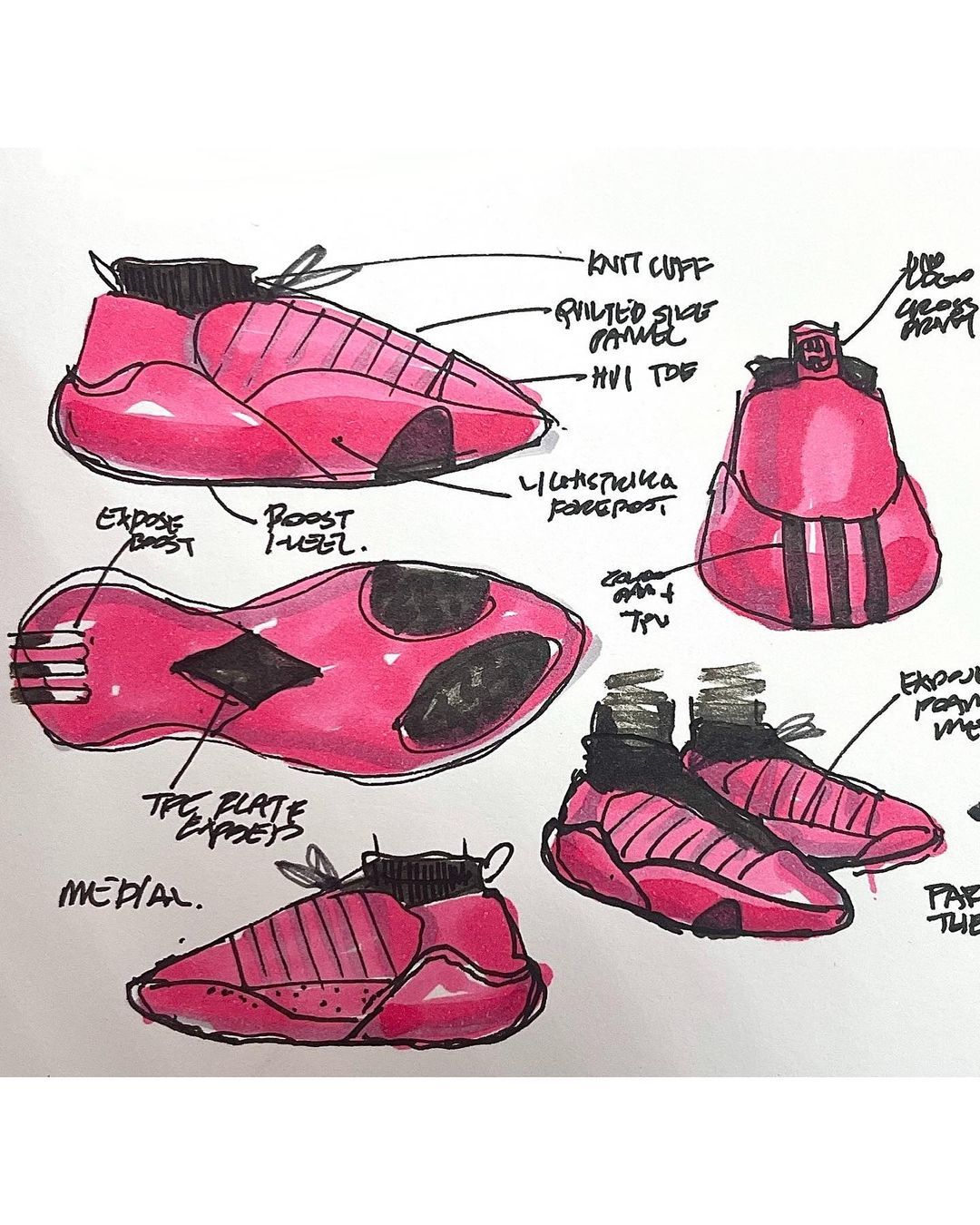 Harden Vol.7 的手稿，然后开发的Sample到最后的实物……__财经头条