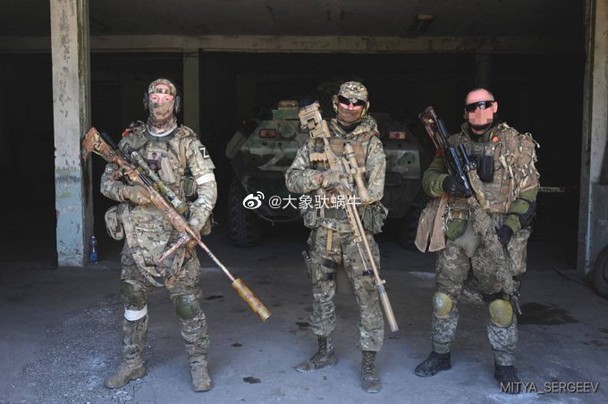 俄罗斯狙击手 SSO 在乌克兰 武器：SSG 08、SV-98M 和 SVD