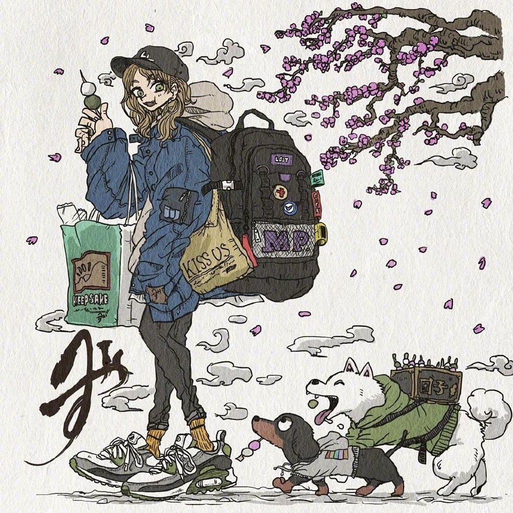 来自漫画艺术家 Ins kazuki_oekaki 笔下和可爱宠物的日常~