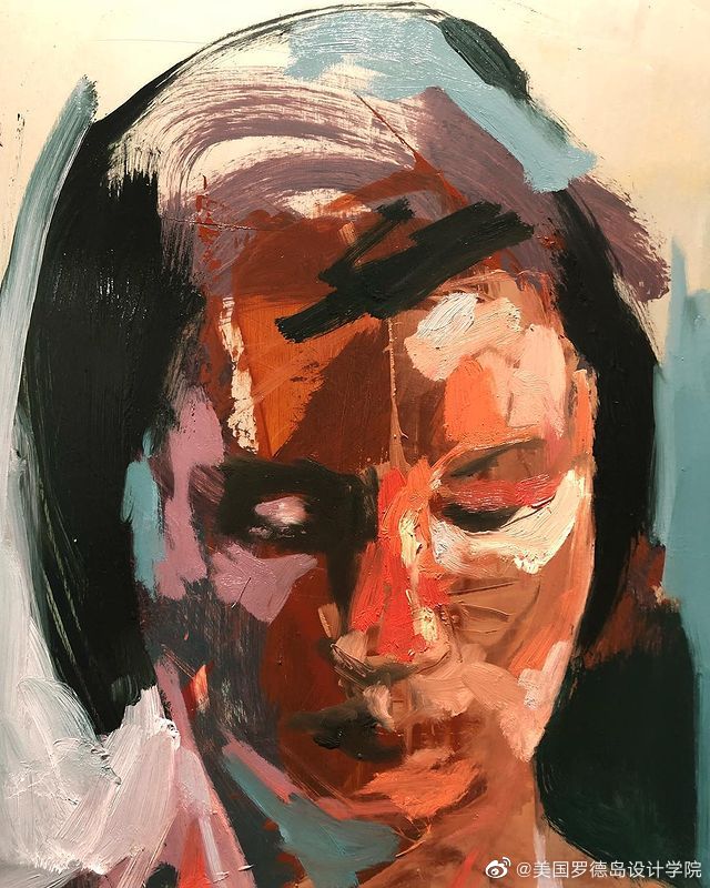 美国艺术家Kai Samuels-Davis富有表现力的抽象肖像油画__财经头条