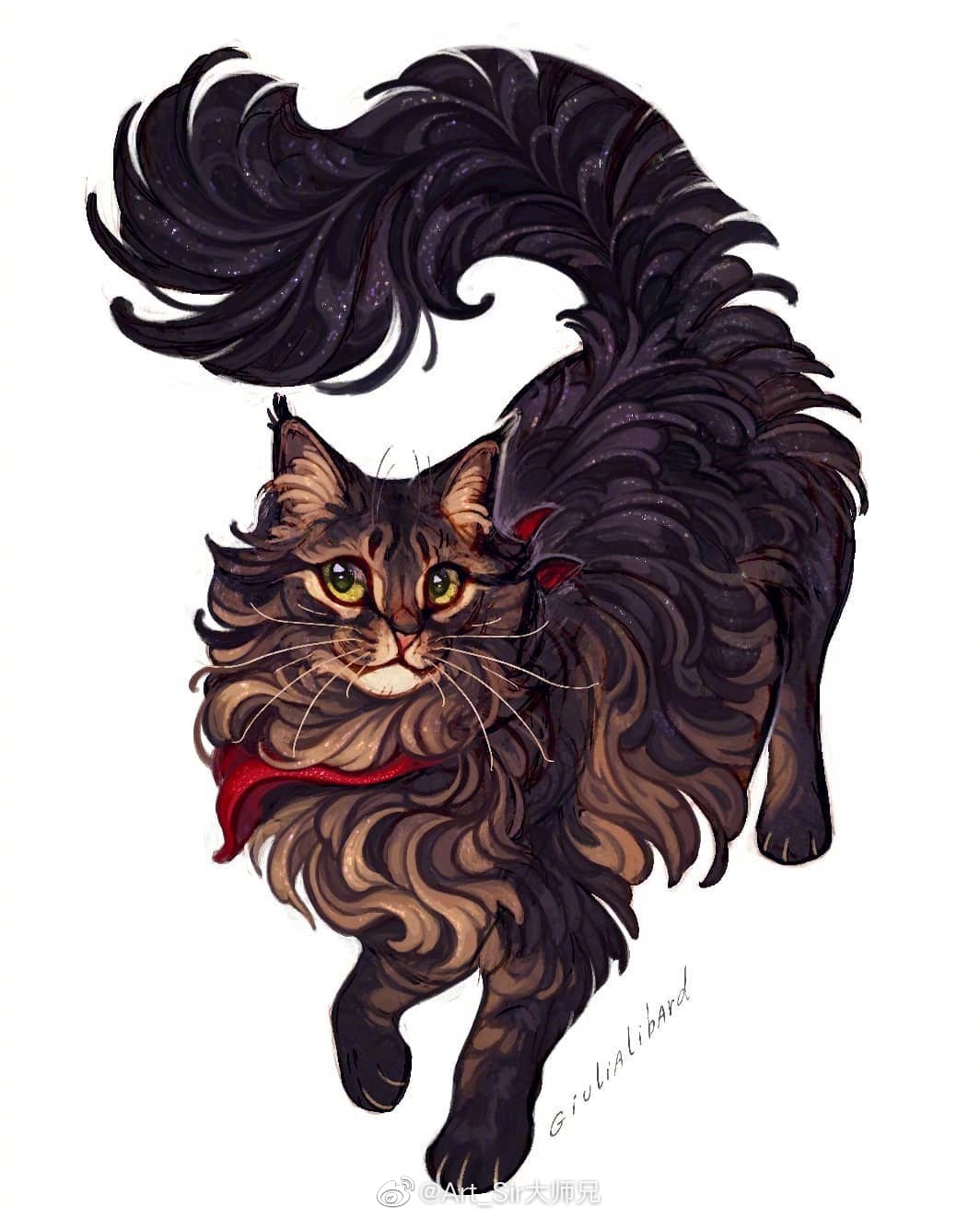漂亮的喵星人插画师Commissions closed （Ins:giulialibard）