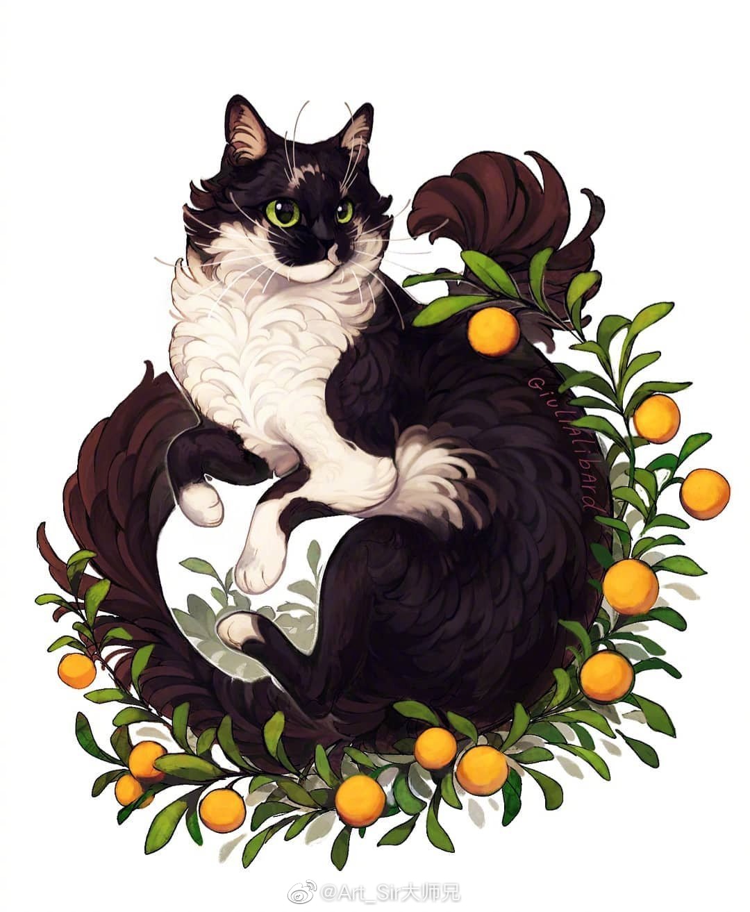 漂亮的喵星人插画师Commissions closed （Ins:giulialibard）