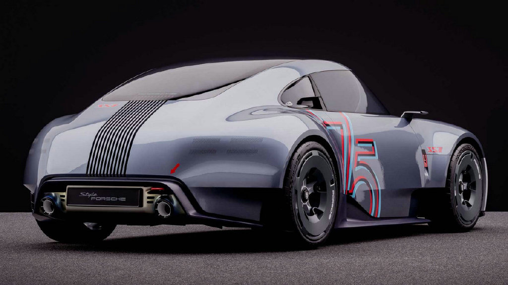 庆祝75周年！采用e-fuel合成燃料，保时捷Vision 357概念车发布-新浪汽车
