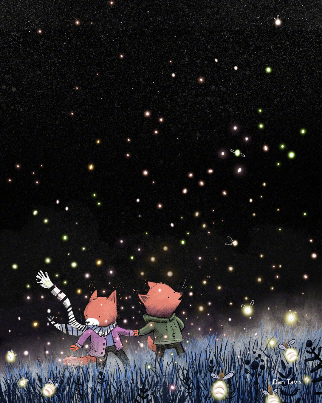 插画师 DAN TAVIS 的作品，总是这么温馨又浪漫！