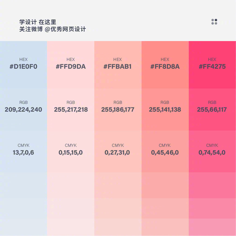 一组清新温柔的樱花色卡！自己收藏，转需~