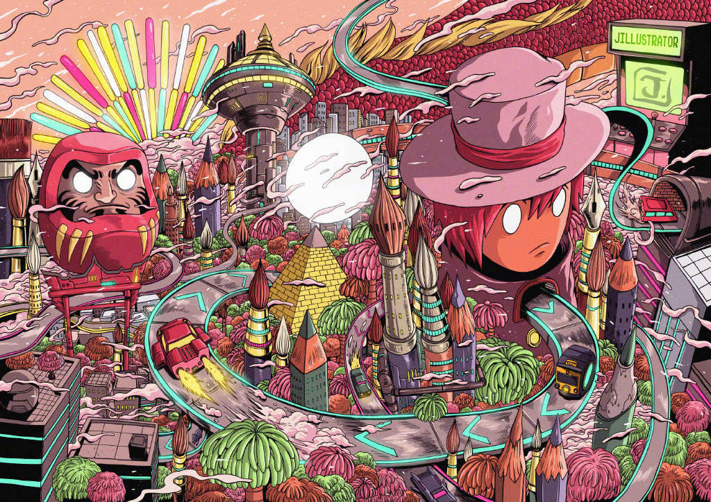 分享来自泰国插画师 Jeff Aphisit 的作品！