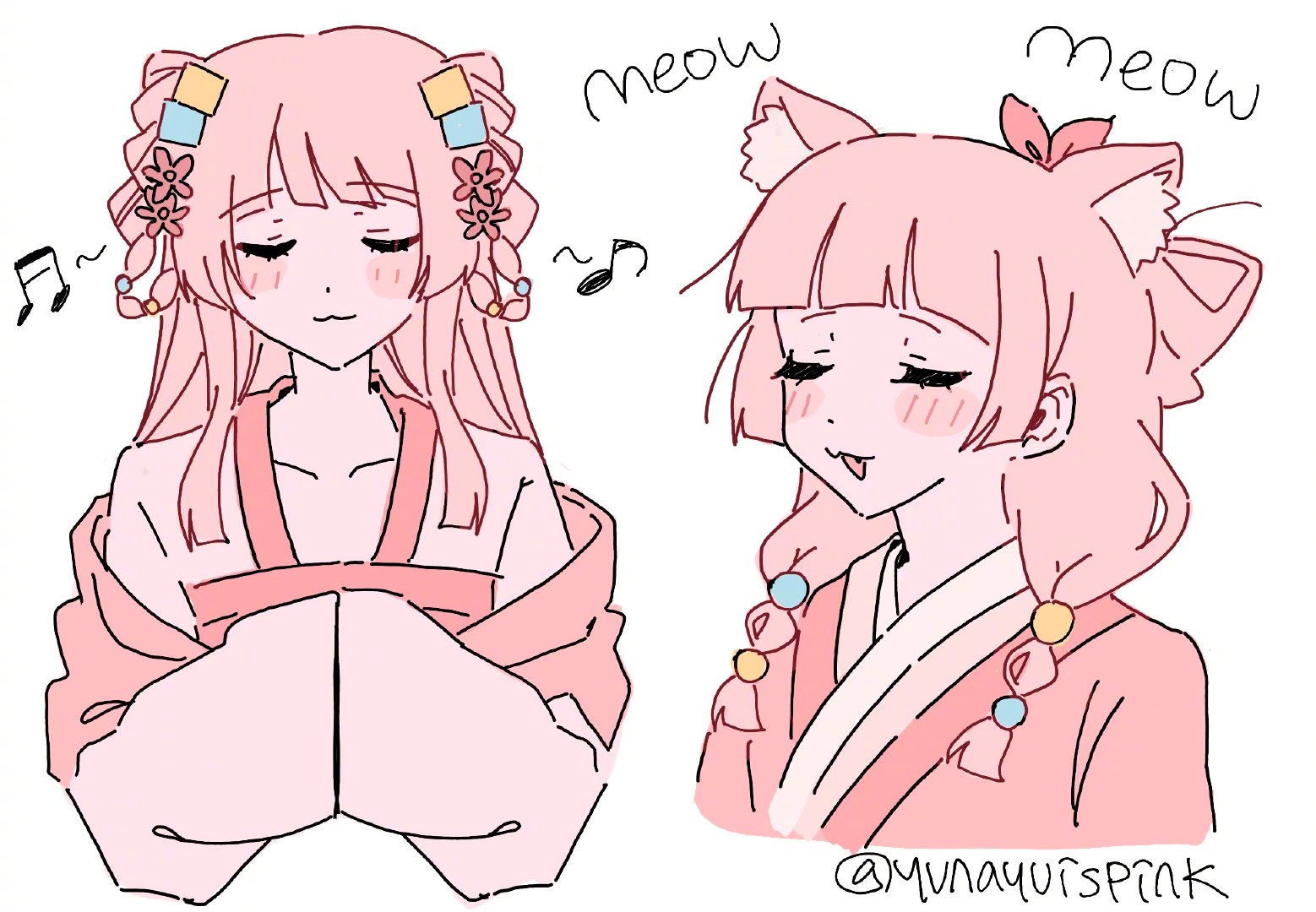 yunayu老师画的波奇酱一整个给我萌晕了 x：yunayuispink|波奇|老师_新浪新闻