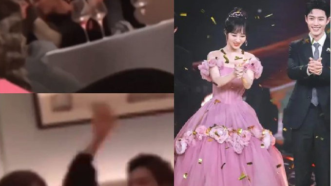 肖战杨紫私下互动暧昧 肖战上演摸头杀欲做亲吻|肖战|杨紫|暧昧_新浪新闻