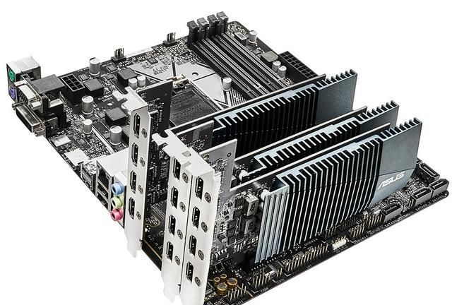 华硕出品：四个HDMI接口的GT710显卡 PCIE接口亮了|HDMI接口|显卡|华硕_新浪新闻