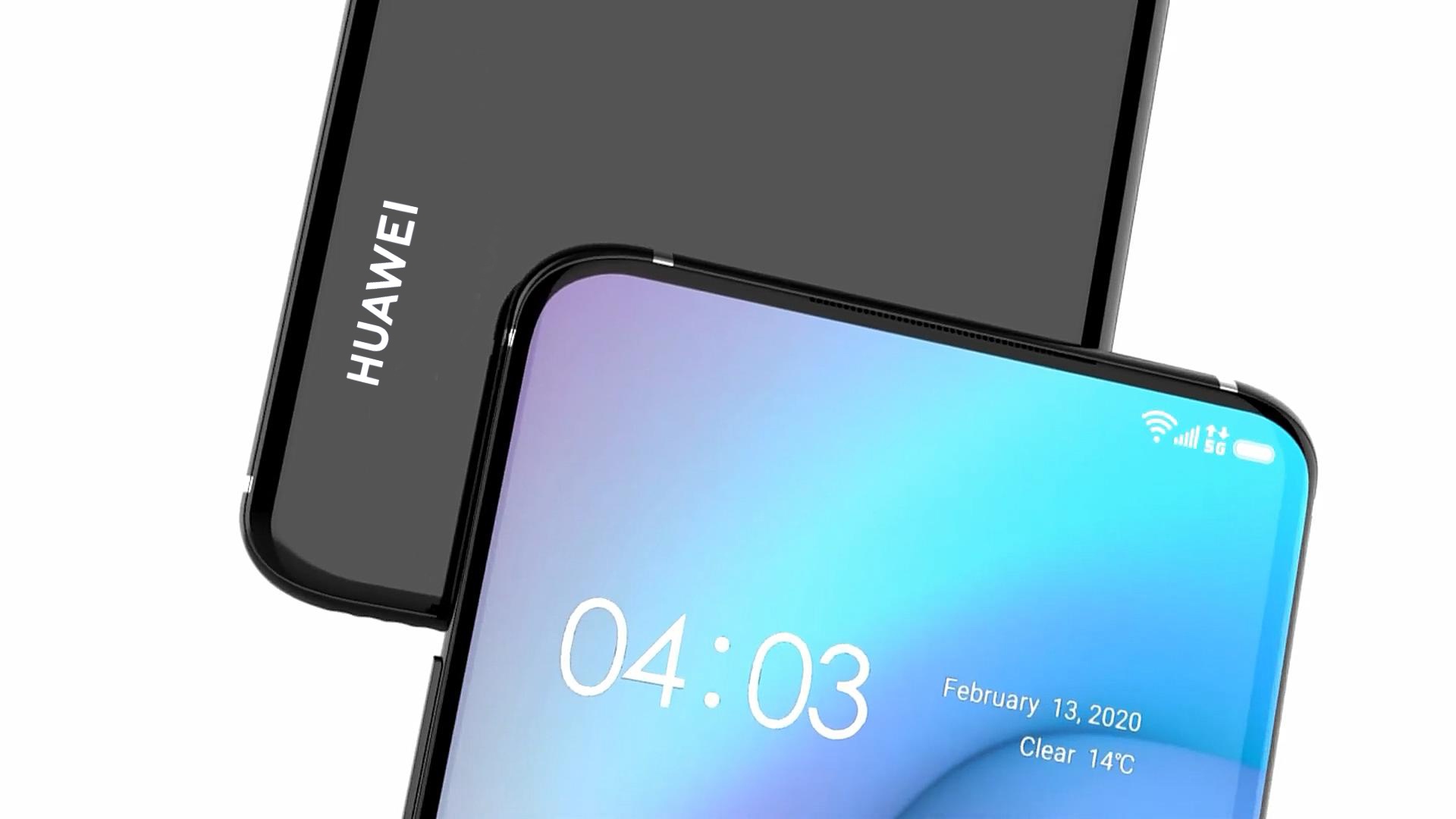 华为P50Pro概念图：真全面屏让我不再期待iPhone12__财经头条