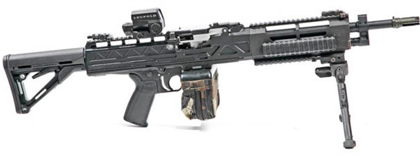 军事丨斯通纳KAC系列轻机枪，从此单手射击不再是梦|轻机枪|奈特|射击_新浪新闻