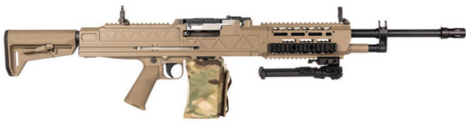 军事丨斯通纳KAC系列轻机枪，从此单手射击不再是梦