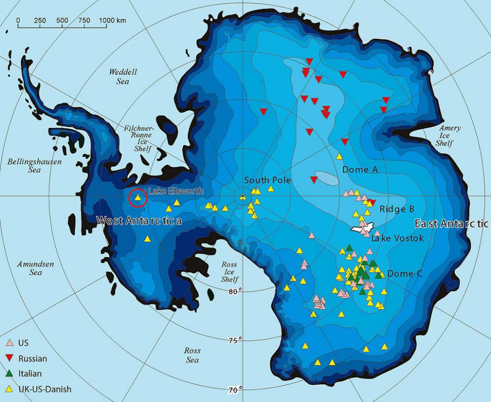 卫星地图显示，南极洲破了个70多米宽大洞，其不像出自人类之手|卫星地图|南极洲|洞穴_新浪新闻