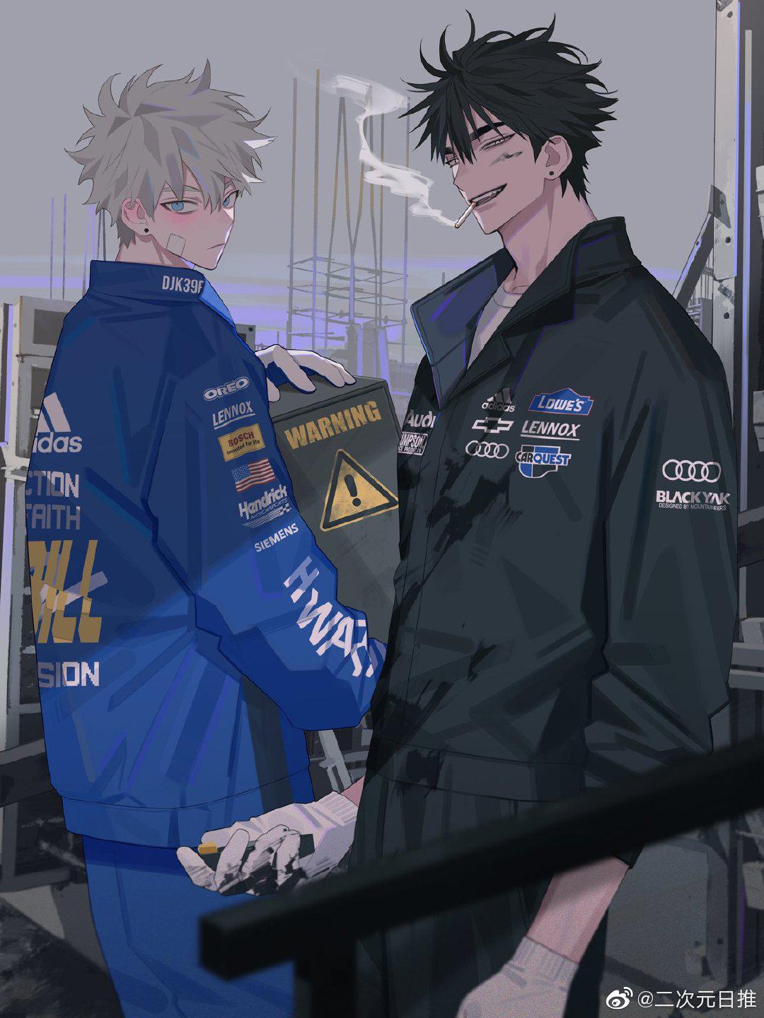 韩国画师 인플릭 INPLICK 系列作品，近期更新，这一对超带感！！|画师_新浪新闻