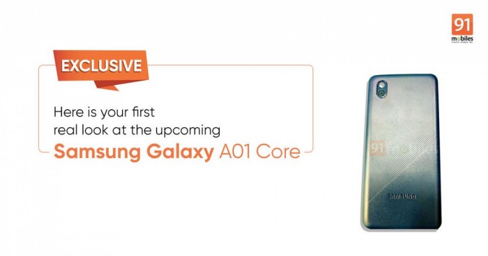 三星Galaxy A01 Core真机谍照再曝光 已着手量产__财经头条