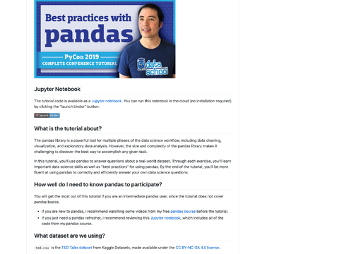 你的宝藏库已上线：四大可供学习Pandas的Github代码库__财经头条