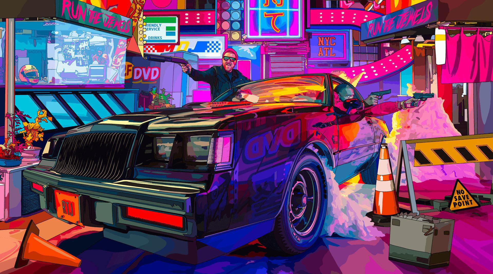 说唱乐队“Run The Jewels” x 赛博朋克2077——No Save Point_新浪新闻