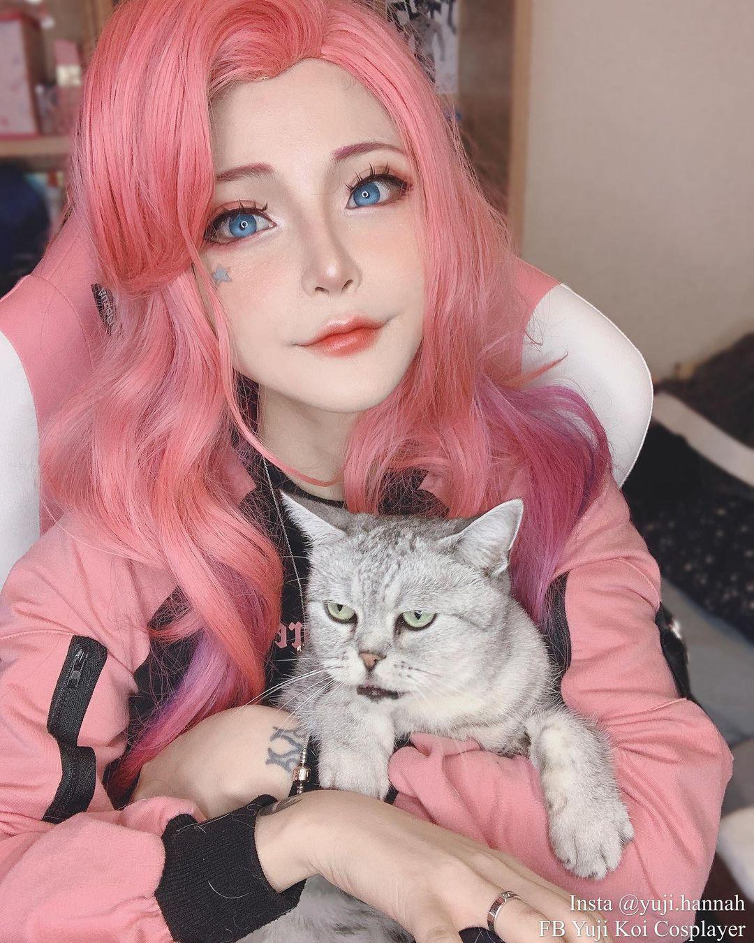 yuji.hannah小姐姐的Seraphine COS 猫猫也太可爱了吧|猫_新浪新闻